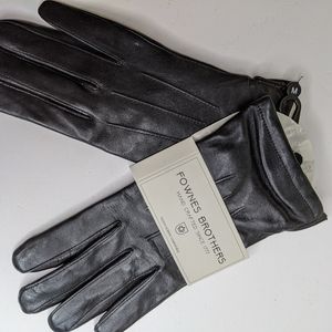 Fownes Brothers | Accessories | Nwt Fownes Brothers Black Leather ...